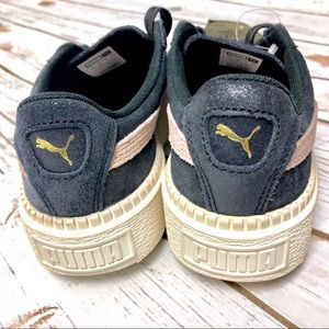 Puma | Shoes | Womens Puma Suede Platform Shoe Blue Shimmer | Poshmark